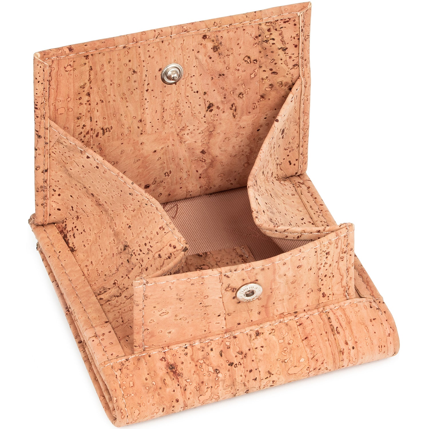 Simaru Mini Kork Geldbeutel Jaro, 8+Karten mit Zugband & RFID-Schutz